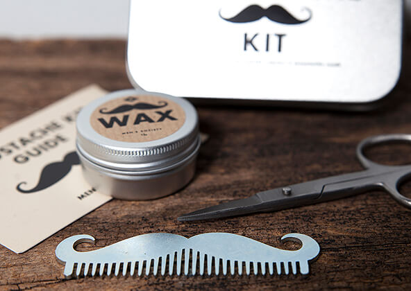 Men's Society Moustache Grooming Kit | Giftagram