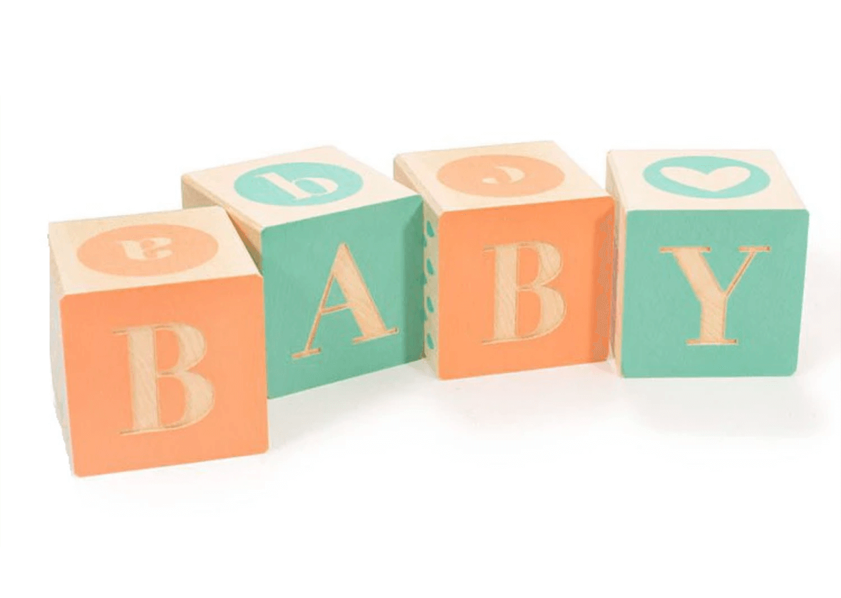 Bonjour Baby Wooden Baby Blocks | Giftagram